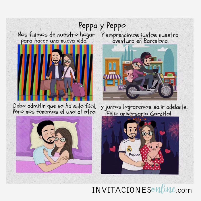 Ilustración novios | www.invitacionesonline.com
